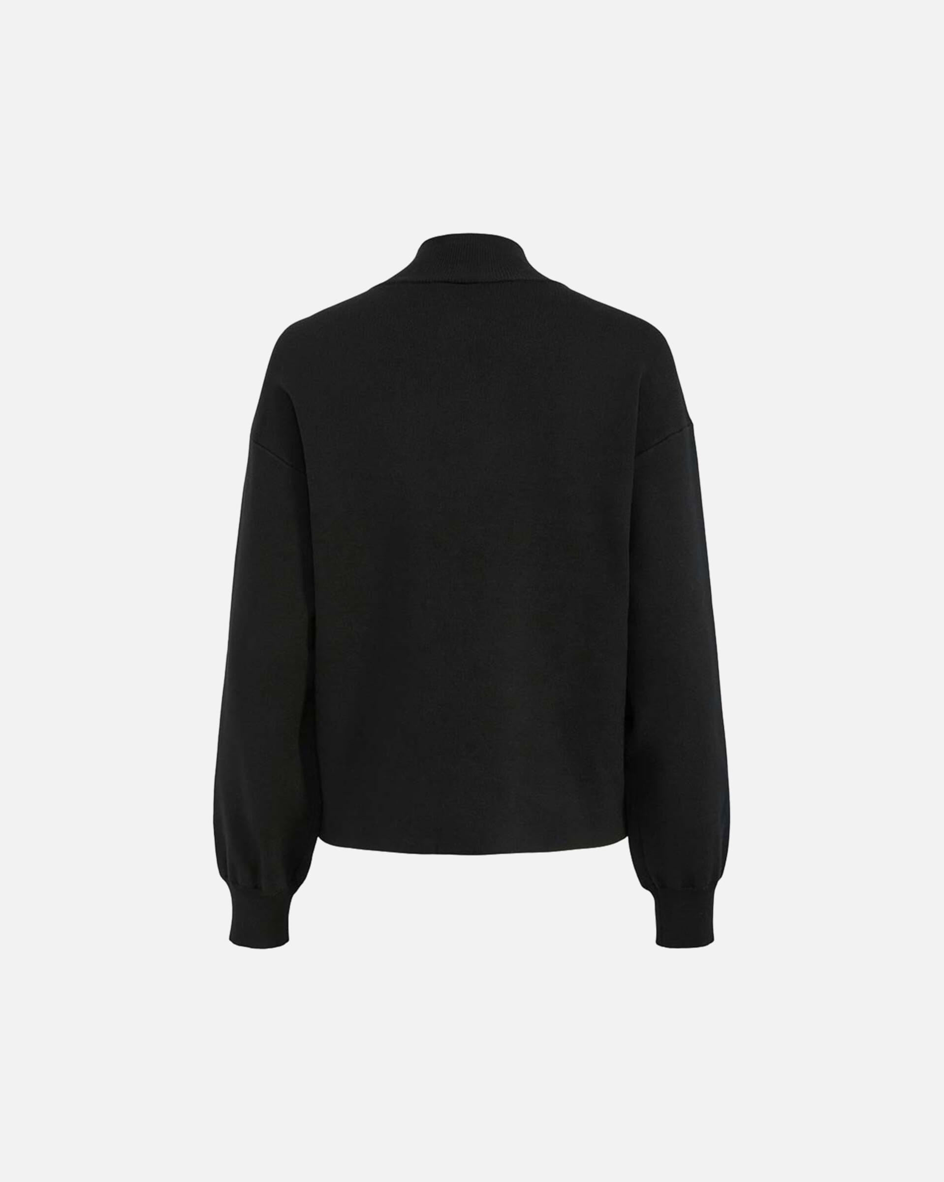 Y.A.S Genser Hama LS Pearl Knit - Black