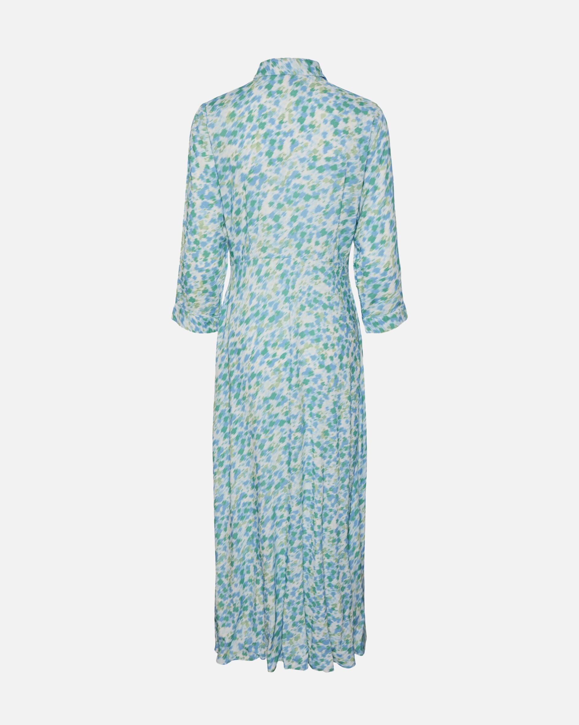 Y.A.S Maxikjole Savanna Long Shirt - Quiet Green/ Fuzzy Flower ...