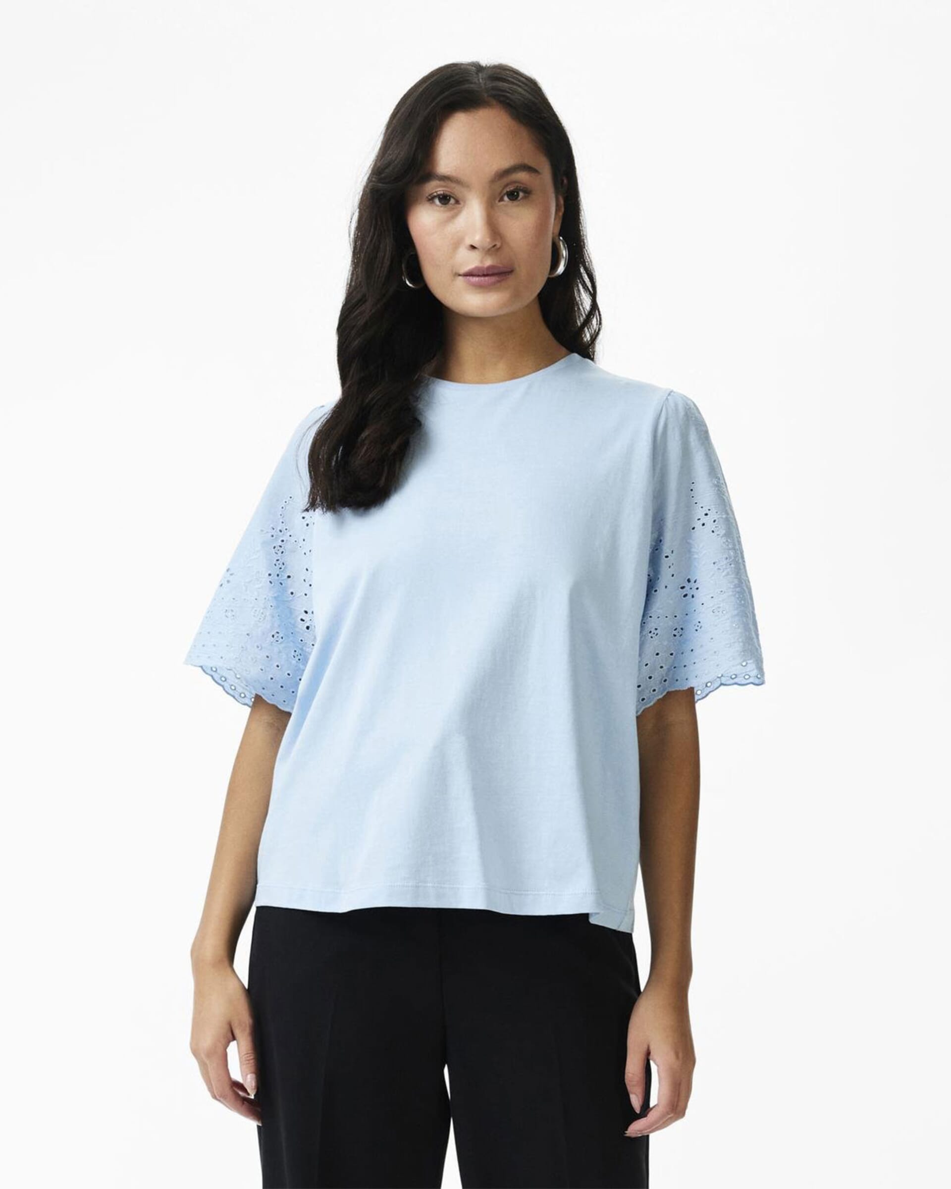 Y.A.S Topp Lex Embroidered Sleeves - Clear Sky